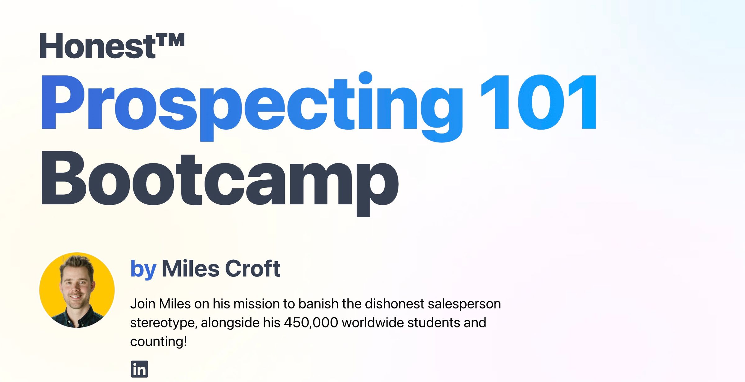 Highly Effective Cold Prospecting - Honest Sales Academy