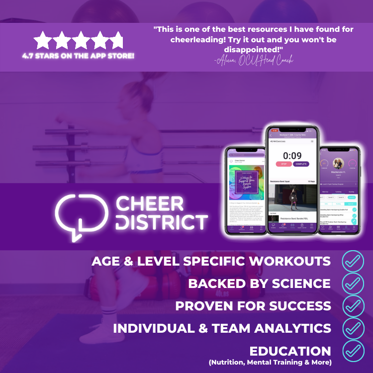 Cheerleading specific training, backed by science - Cheer District